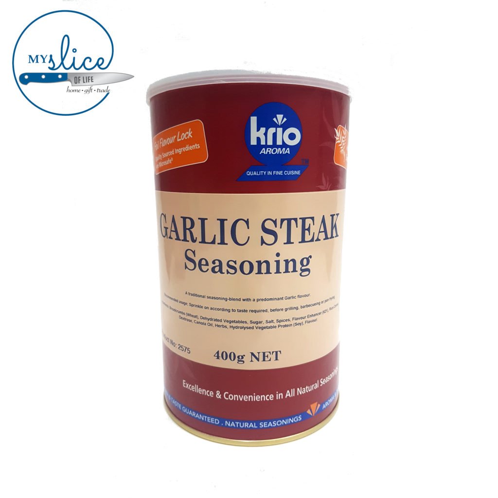 Krio Garlic Steak Seasoning 400g Canister My Slice Of Life